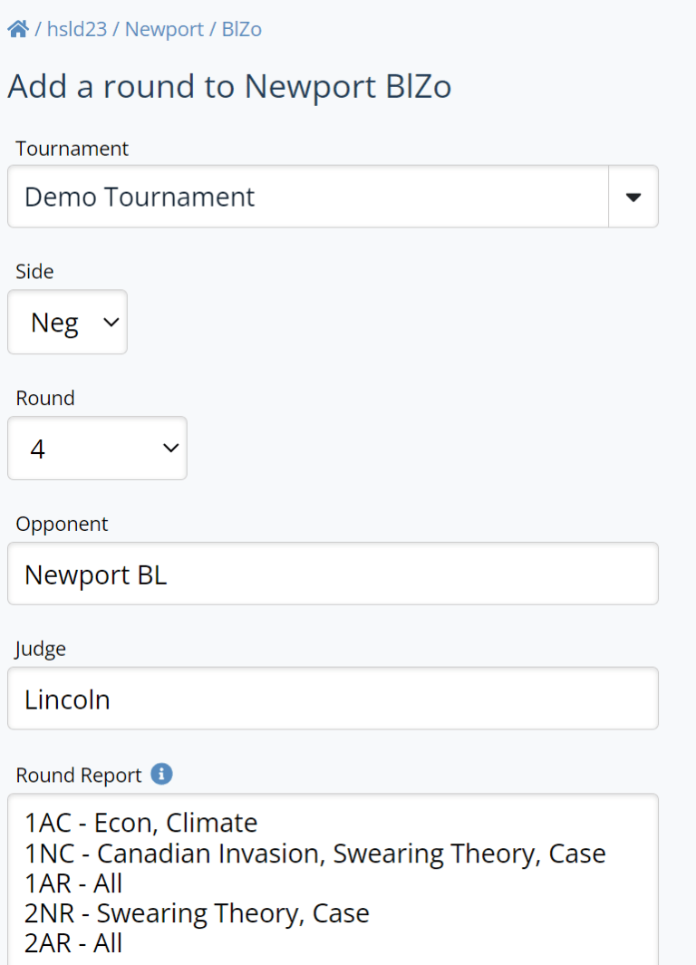 Disclosure – LD Debate Prep