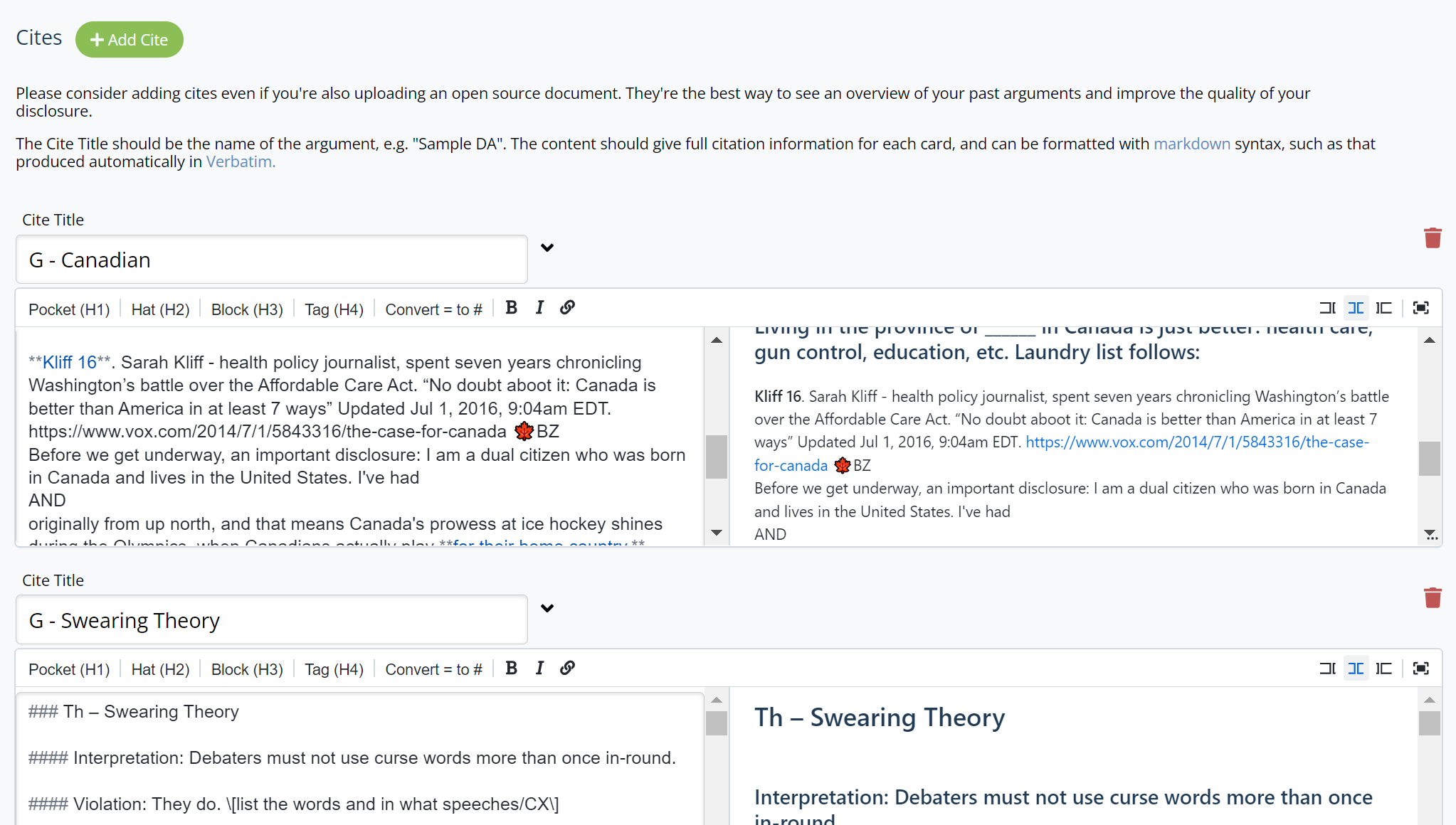 Disclosure – LD Debate Prep