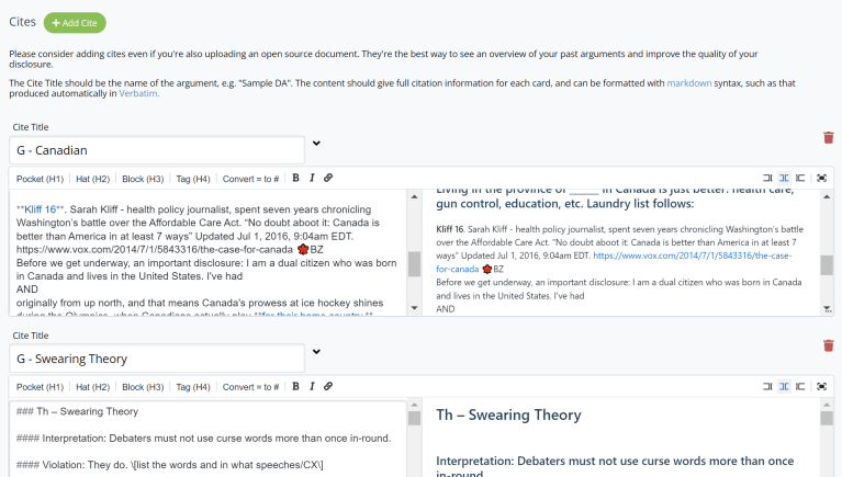 Disclosure – LD Debate Prep